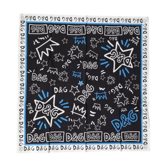 Dolce & Gabbana Grafischer Baumwoll-Foulard-Schal - - Accessories - Herren - Mehrfarbig - ONE SIZE