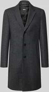 HUGO BOSS Regular Fit Wollmantel mit Allover-Muster Modell H-Hyde-Bib-E-264