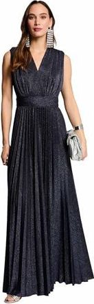 Morgan Femme 251-reine1 Robe Longue, Marine M, 40 EU