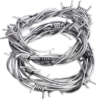 NUOBESTY 2 StüCk Simulierte Stacheldrahtkette, 240 cm Halloween Deko Spukhaus Requisiten FüR KostüMpartys Und Rollenspiele