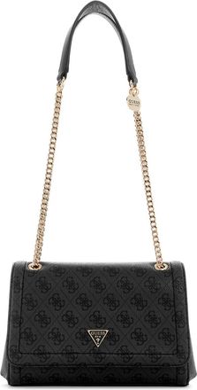 Guess Noelle II Convertible Xbody Flap Bag Coal Logo