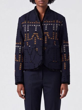 Forte_Forte Veste courte Samarcanda en jacquard de coton et laine m&eacute;lang&eacute;s