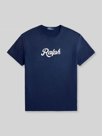 Polo Ralph Lauren Relaxed Fit T-Shirt aus reiner Baumwolle mit Label-Schriftzug