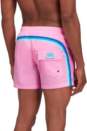 Sundek Homme M504Bdta100 Elastic Waist 14 Boardshort Col.Corail Turbo 01, L