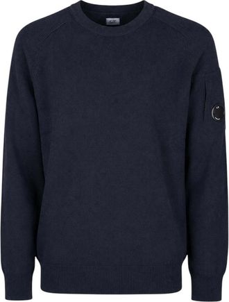 C.P. Company C. P. Company Pull Col Rond - Bleu