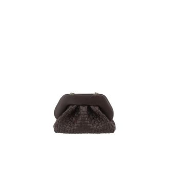 Themoirè Femme, Sacs, Brun, Taille: ONE Size Sac Pochette en Similicuir Tissé
