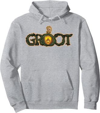 MARVEL Groot Cartoon Vines Namenstext Pullover Hoodie