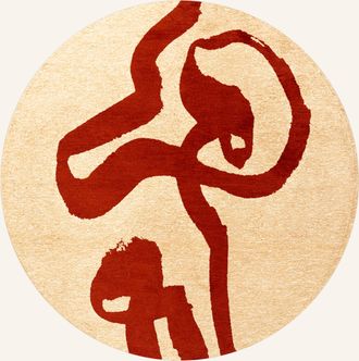 Louis De Poortere Louis De Poortere Teppich Craft Ribbon rot