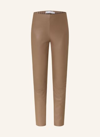 Raffaello Rossi Raffaello Rossi Leggings Resa In Lederoptik braun