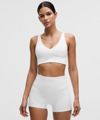 lululemon Focuser V-Neck Bra Light Support, A/B Cup pour Femmes - Blanc - Taille 2XS