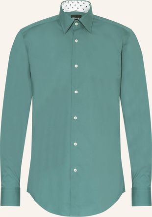 HUGO BOSS Hemd Hank Slim Fit gruen