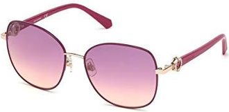 Swarovski SK0254 28T Sunglasses Woman Metal, Standard, 58
