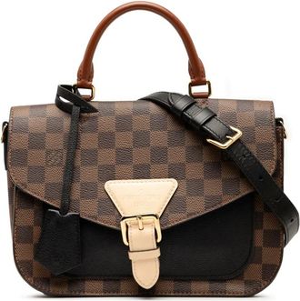 Louis Vuitton 2020 Damier Ebene Beaumarchais Satchel - Braun