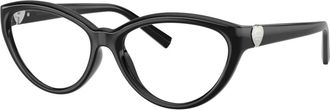 Tiffany & Co. unisex, Accessoires, Noir, Taille: 53 MM Cat Eye Optical Frame
