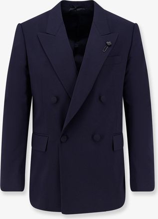 Lardini Stretch pure virgin wool tuxedo blazer - LARDINI - gender_Man