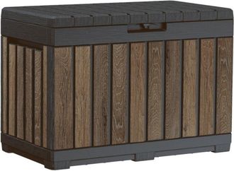 Keter Coffre de rangement de jardin Keter Kentwood 190 L 82,3x45,7x57,7 cm effet bois, noyer (263970)