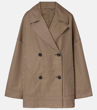 Toteme Blazer en coton à carreaux