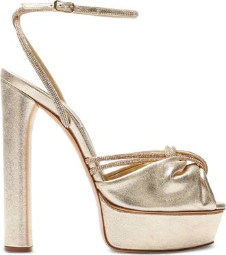 Casadei Taylor Flora Wonder Sandalen 140mm - Gold