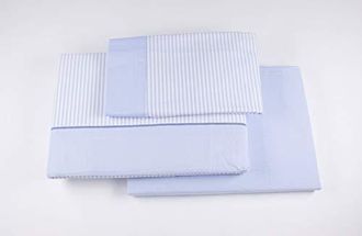 Burrito Blanco Burrito Blanco | Premium Flanell Bettlaken 546 Blau | f&uuml;r 200 cm Bett (+ Ma&szlig;e verf&uuml;gbar) | Bettlaken 200 | Doppelbett 200