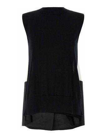 sacai Gilet - Blanc