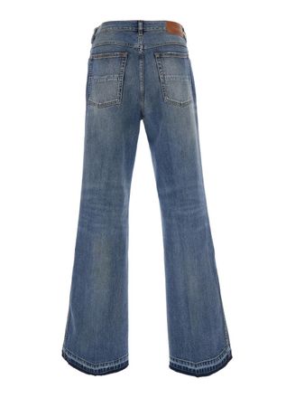 Amiri Flare Cut Cotton Jeans - Blue