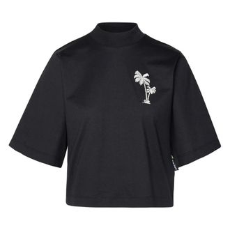Palm Angels Femme, Tops, Noir, Taille: 40 FR T-shirt &agrave; col haut