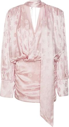 Rotate Rotate Birger Christensen, Femme, Robes, Rose, Taille: 40 FR Robe de Soir&eacute;e