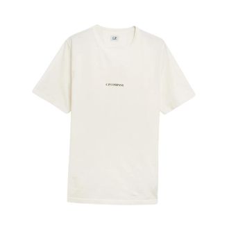 C.P. Company Klassisches wei&szlig;es T-Shirt - - Tops - Herren - Wei&szlig; - 2XL