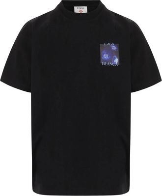Casablanca Homme, Tops, Noir, Taille: XL Arches Classic T-Shirt