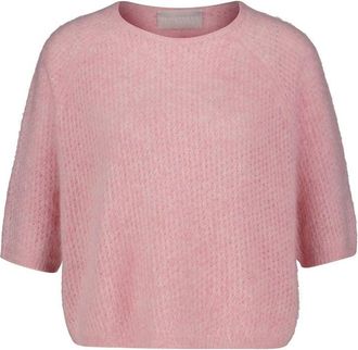 Hemisphere Damen Kaschmirpullover Kurzarm