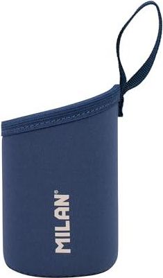 milan Housse de protection en néoprène pour bouteille isotherme de 0,35 l - Série 1918 - Bleu marine