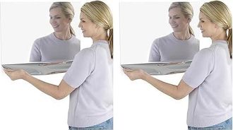 Maximex Spiegel-Folie 50x58 cm, selbstklebend,täuschend echter Spiegelersatz platzsparend auzufkleben (Packung mit 2)