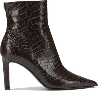 Jimmy Choo London Stiefel - Frankie Zippered Ankle Boots 85Mm - Gr. 38 (EU) - in Schwarz - f&uuml;r Damen