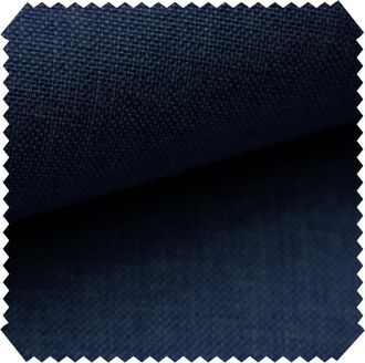 Novely LUSO - Fein Gewebter Polsterstoff - Melierter Bezugsstoff - Robuster Möbelstoff - Pflegeleichte Meterware 1lfm | Farbe: 34 Dunkelblau