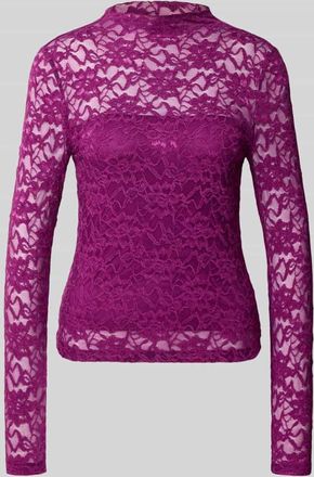 Jake*s Casual Langarmshirt mit transparenter Spitze