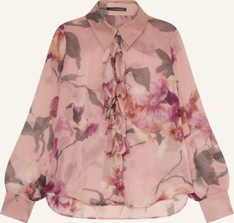 Luisa Cerano Luisa Cerano Hemdbluse Aus Seide Mit Rüschen rosa