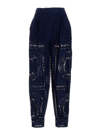 Alberta Ferretti Pantalons D&eacute;contract&eacute;s - Bleu