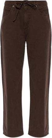 Rag & Bone Featherweight Phoebe Hose mit Kordelzug und weitem Bein - - Trousers - Damen - Braun - M