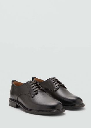 Mango Chaussures style richelieus cuir marron - Homme - 39 - MANGO MAN