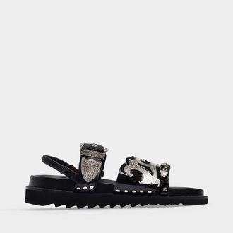 Toga Archives Aj1018 Flat Shoes - Toga Pulla - Black - Leather