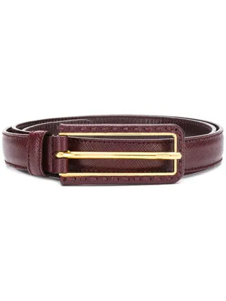 Prada Ceinture &agrave; logo marron Prada