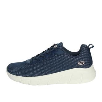 Skechers Femme Visionary Essence VISIONNAIRE Bobs B Flex, Navy Knit, 37.5 EU