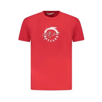 Trussardi Rotes Baumwoll Herren T-Shirt Kurzarm - - Tops - Herren - Rot - 2XL