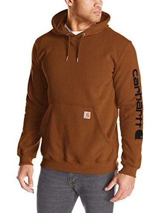 Carhartt Work in Progress Visit the Carhartt Store Sweat-Shirt &agrave; Capuche &agrave; Manches Moyennes pour Homme - Marron - XXXXX-Large