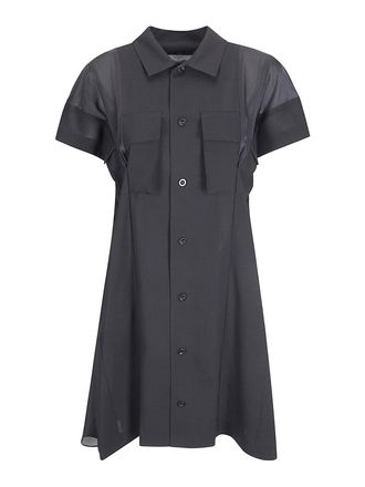 sacai Robe Courte - Noir