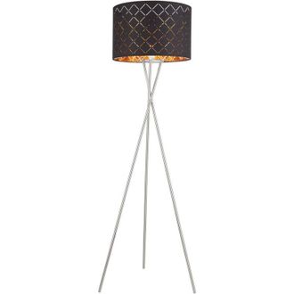 Globo Lighting lampadaire - Clarke - noir - métal - Ø 62cm - E27
