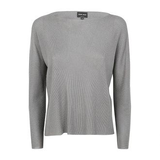 Giorgio Armani Damen, Strickwaren, Grau, SGröße