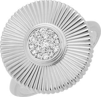 Edenly Ring Frische - Sol - 18 Karat Weißgold und Diamanten