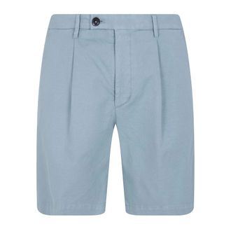 Michael Coal Shorts en lin pliss&eacute; Harry - Homme - Shorts - Bleu - Taille: W34