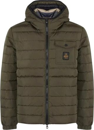 RefrigiWear Homme, Vestes, Vert, Taille: S Nylon Hooded Bomber Jacket